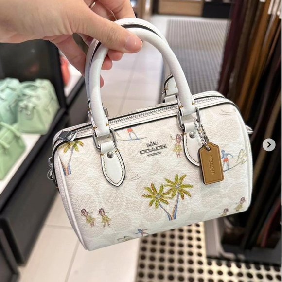 Coach | Bags | Nwt Coach Mini Rowan Crossbody In Signature Canvas With ...